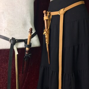 Leather Wand Holster Hang Your Own Wand From Your Belt or | Etsy