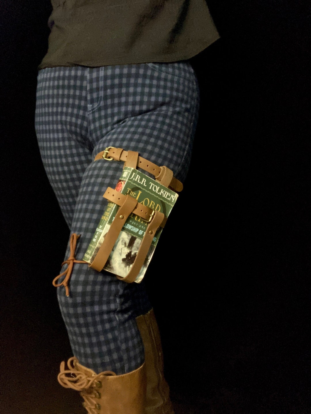 Thigh Book Holster Paperback Book Holster Real Leather - Etsy