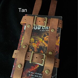 Book Holster, Leather Strap Holster/ for Paperback Book, Journal ...