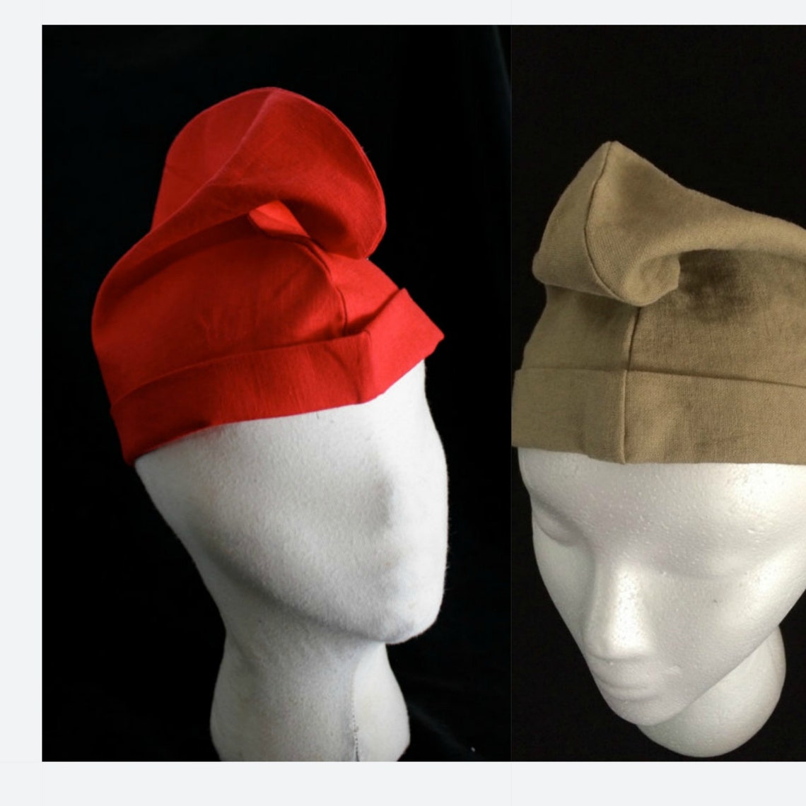 Phrygian Cap French Revolutionary Hat in Scarlet Cotton or Tan - Etsy