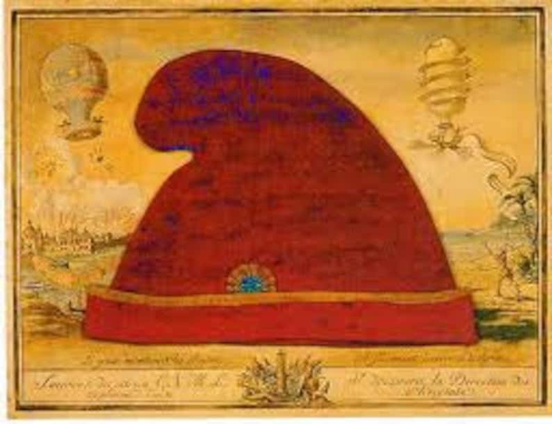 Red Linen or Cotton Phrygian Cap, French Revolutionary Hat, SCA LARP ...