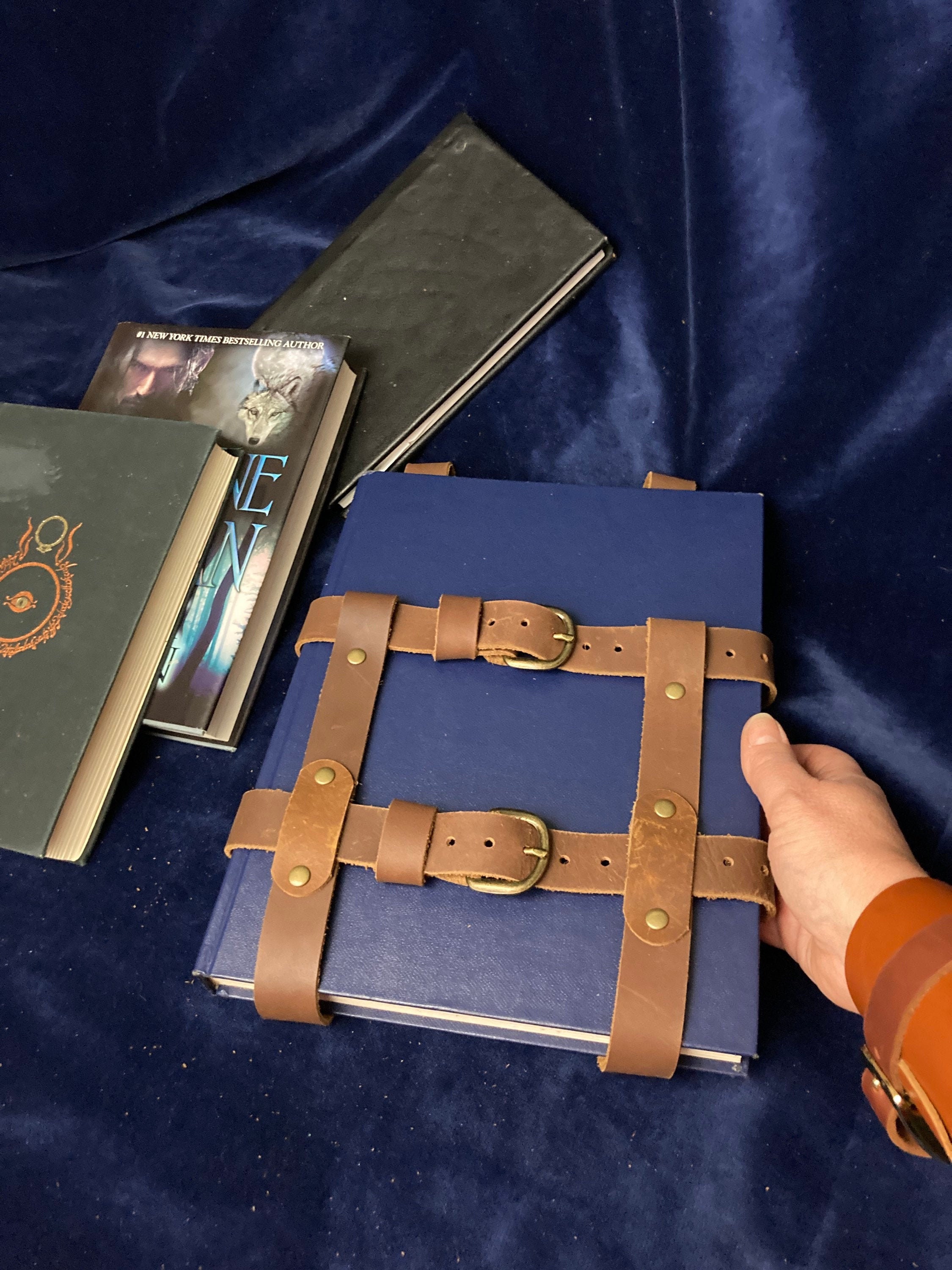 Book holster, Strap holster for hardcover books, large books, journals ...