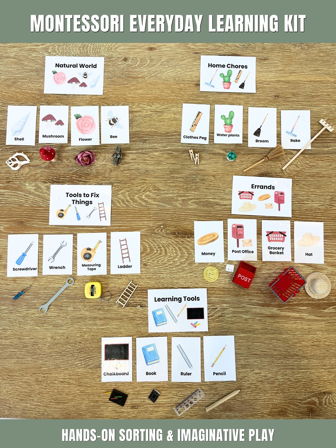 Montessori Everyday Learning Kit | Sorting & Classification Toy ...