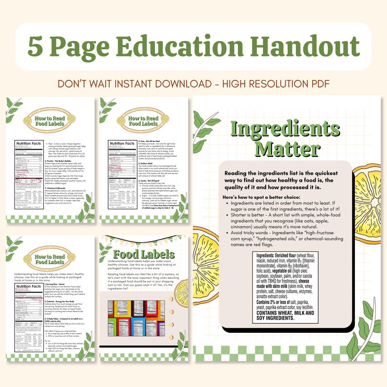 How to Read Food Labels & Nutrition Facts | Food and Health Education ...