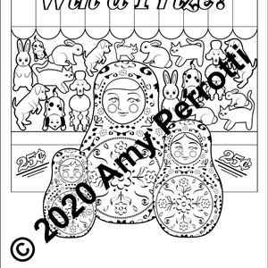 russian christmas coloring pages