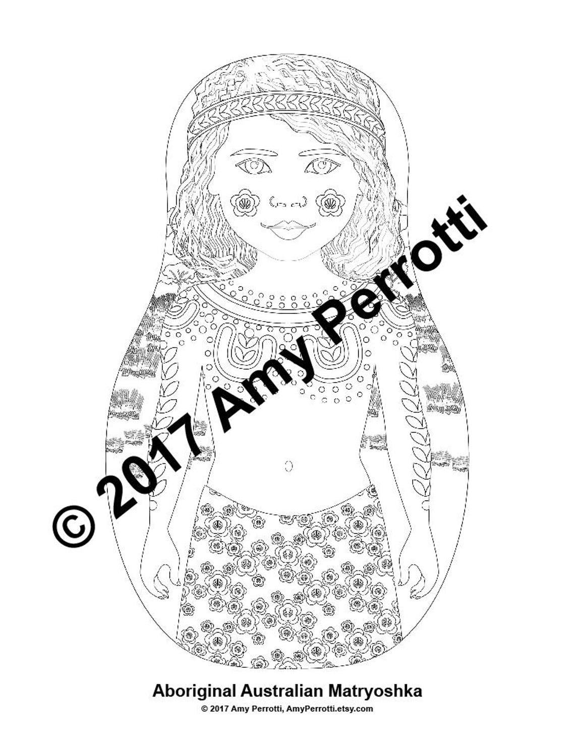 Aboriginal Australian Coloring Sheet Printable File | Etsy