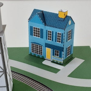 Model Train Layout Printable PDF Paper Craft - Etsy
