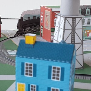 Model Train Layout Printable PDF Paper Craft - Etsy