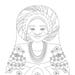Brazilian, Bahia Coloring Sheet Printable File, Traditional Folk Dress ...