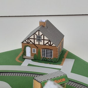 Model Train Layout Printable PDF Paper Craft - Etsy