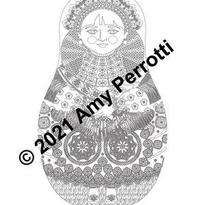 Croatian, Slavonija Coloring Sheet Printable File, Traditional Folk ...