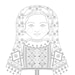 Belarusian Coloring Sheet Printable File, Traditional Folk Dress ...