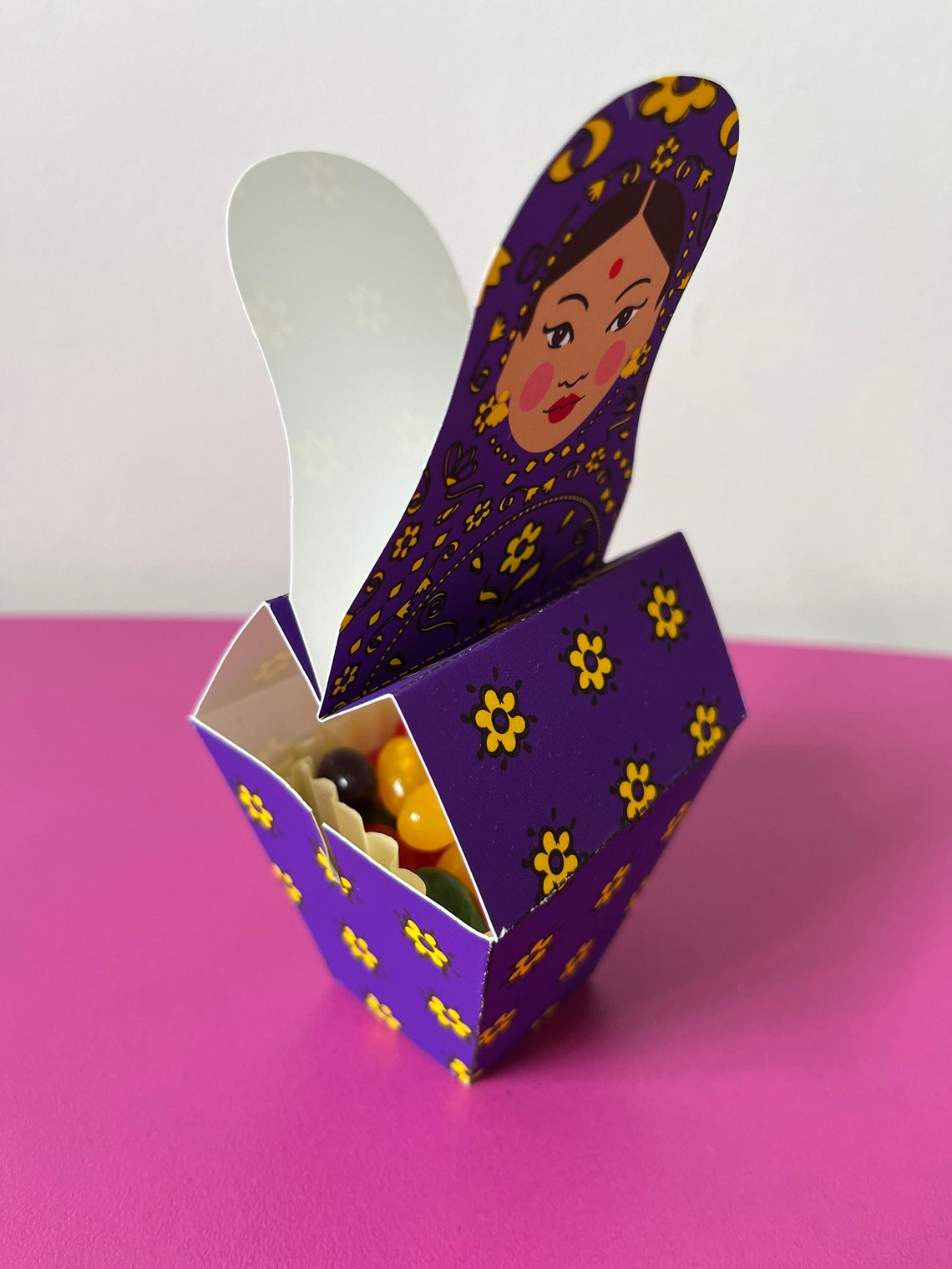 Indian Matryoshka Party Favor Boxes Printable - Etsy