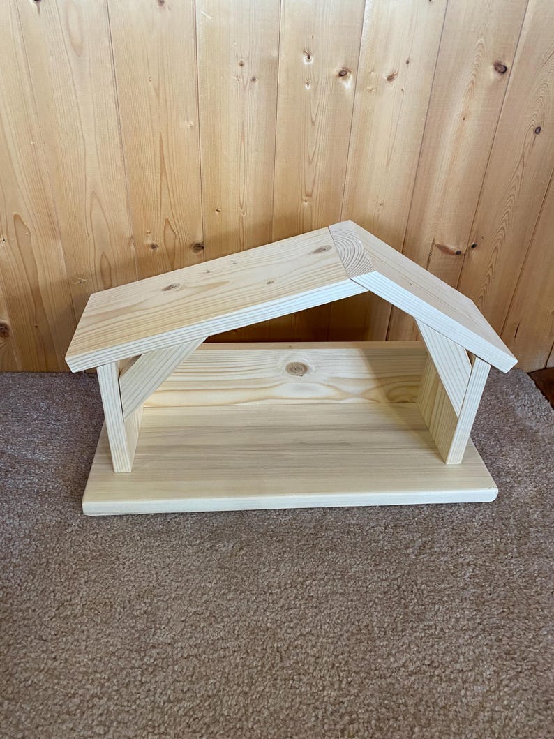 Nativity Manger , Nativity Stable , Christmas Decor , Wooden Nativity ...