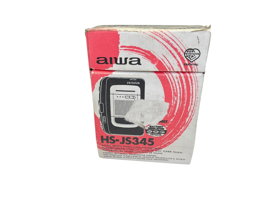 Vintage Aiwa HS-JS345 Cassette Walkman – Sleek 90s Design With Timeless ...