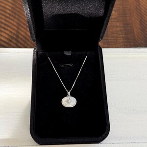 Shell Pearl North Star Pendant Necklace; Polaris, North Star Pendant on ...