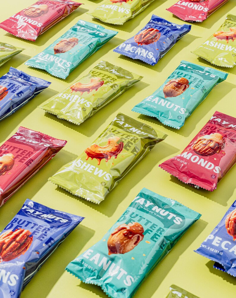 Yay Nuts Butter Toffee Nut Snack Packs – 12-pack Box | Cashews, Almonds ...