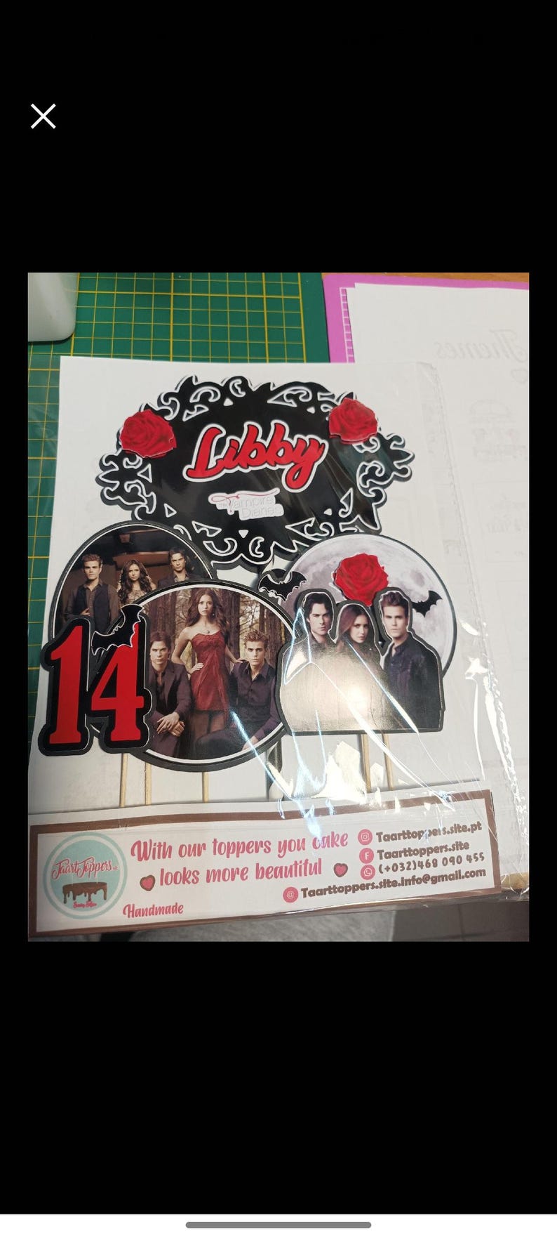 Topper De Bolo the Vampire Diaries – Topo De Bolo O Diário De Vampiro ...