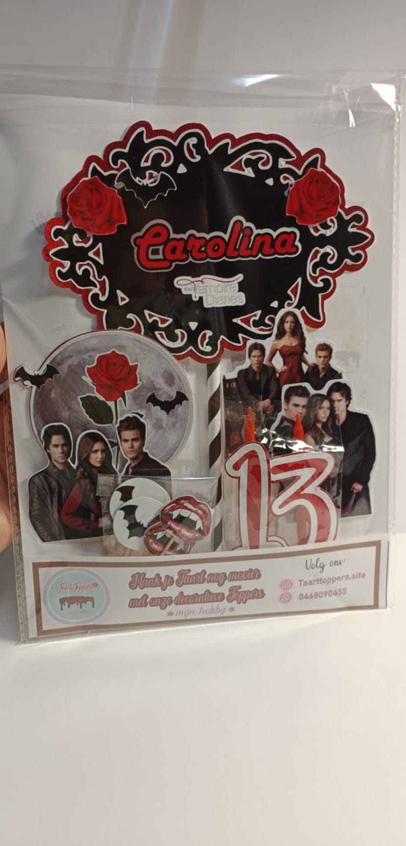 Topper De Bolo the Vampire Diaries – Topo De Bolo O Diário De Vampiro ...