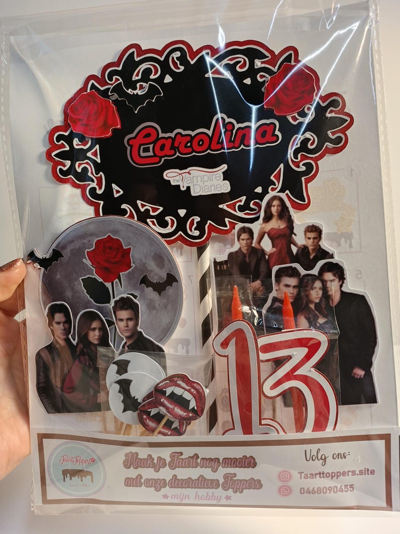 Topper De Bolo the Vampire Diaries – Topo De Bolo O Diário De Vampiro ...