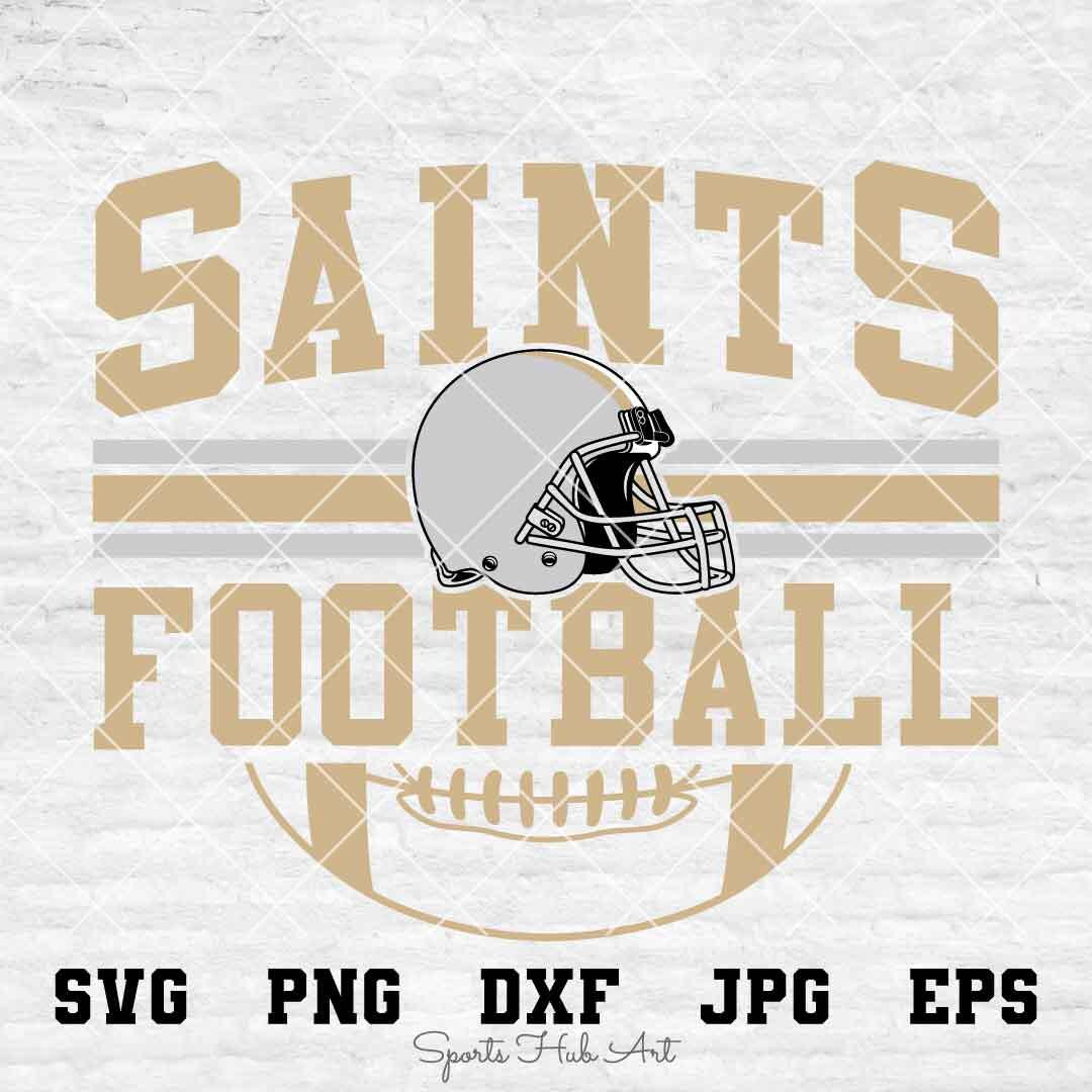 Saints Football Svg, Football Svg, Sports Svg, Football Shirt ...