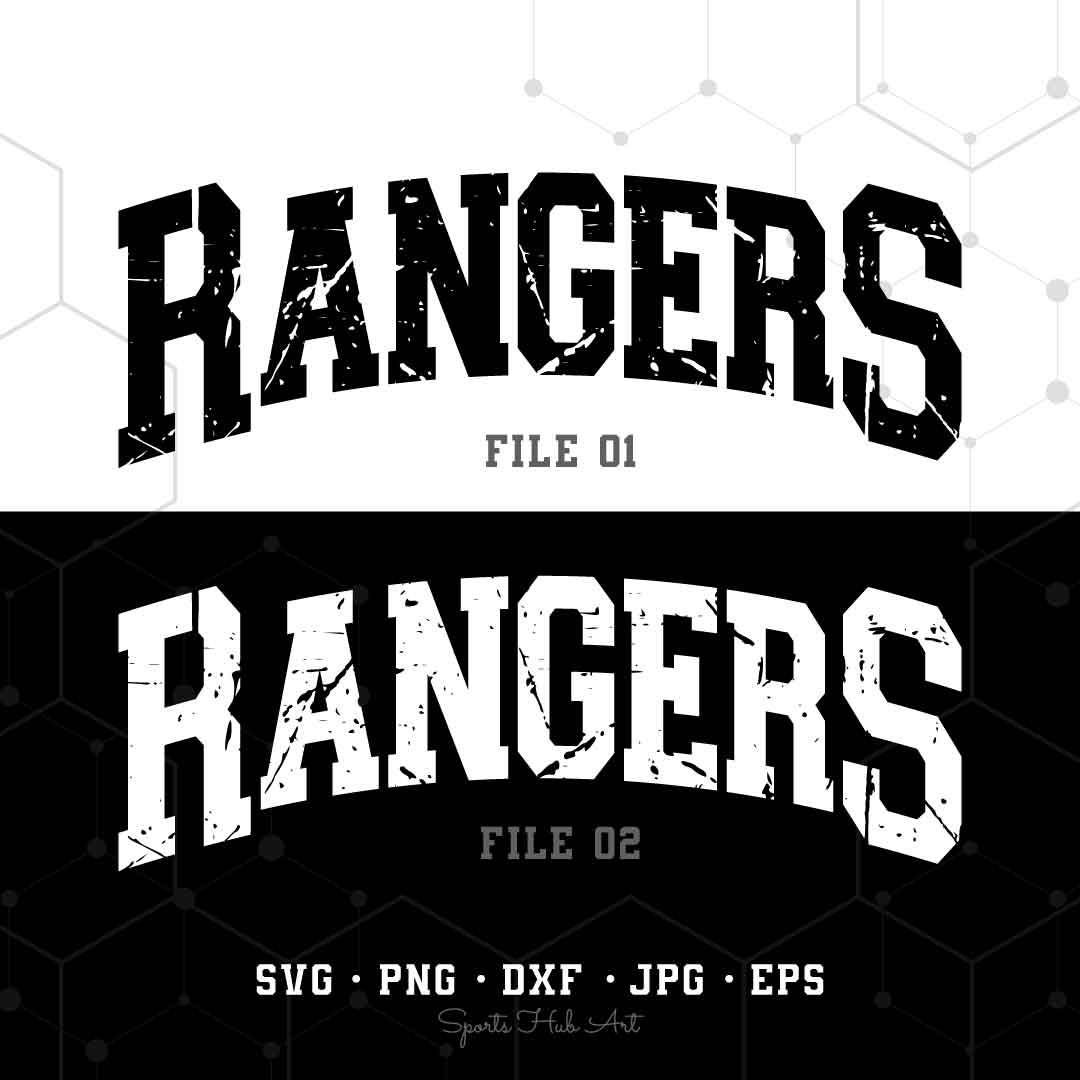 Rangers SVG PNG, Rangers Distressed Png, Rangers Mascot Svg, Rangers ...