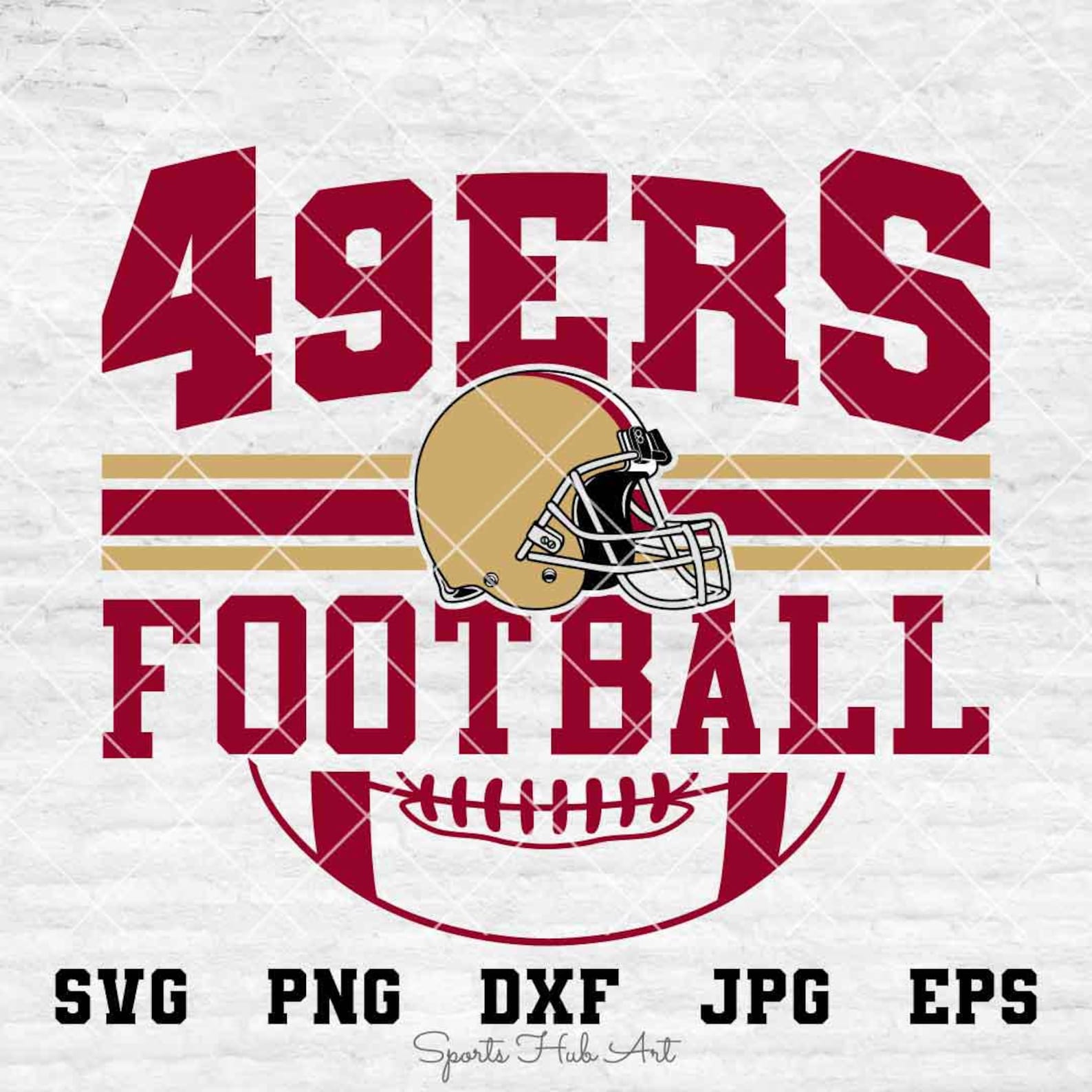 49ers Football Svg, Football Svg, Sports Svg, Football Shirt ...