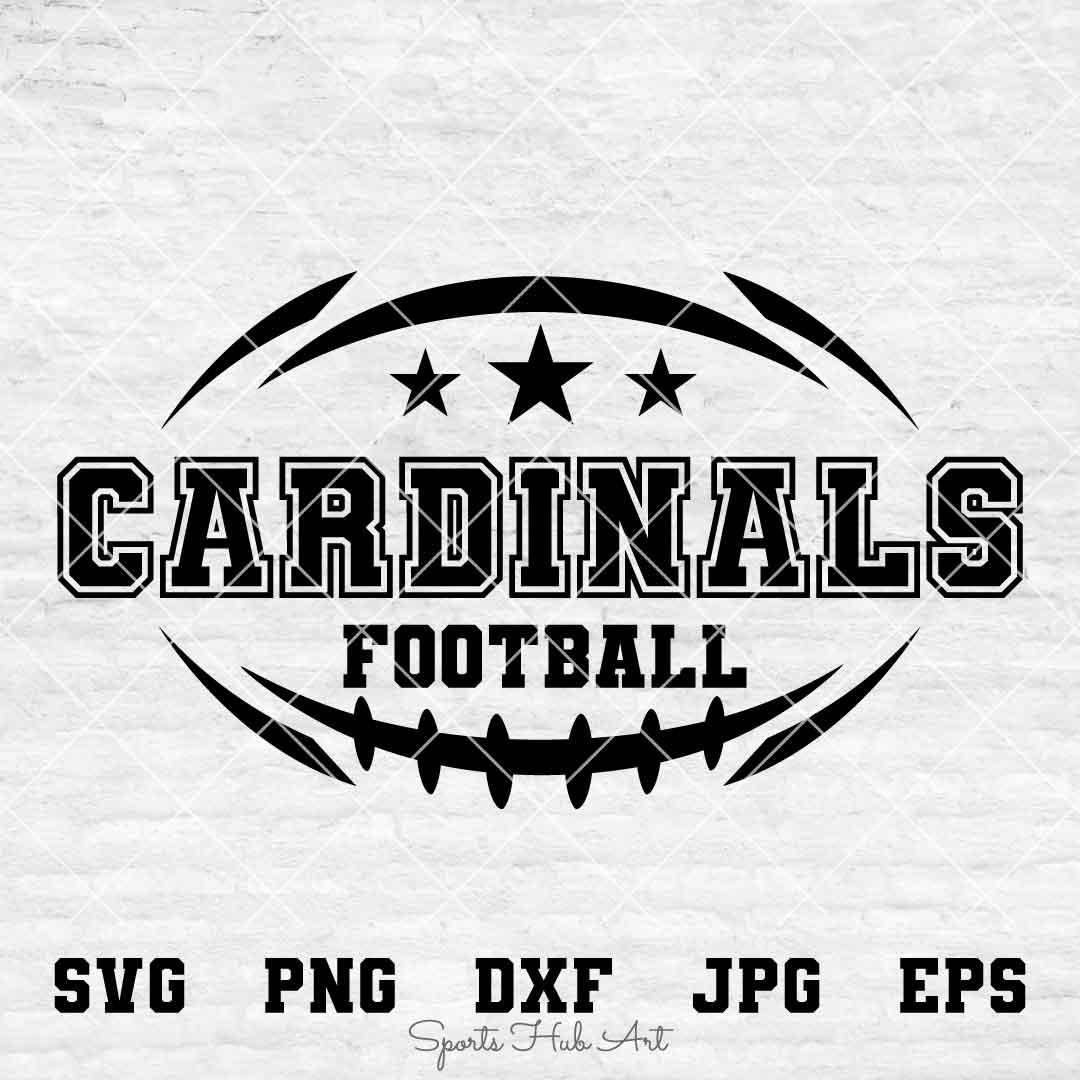 Cardinals Football Svg, Football Svg, Sports Svg, Football Shirt ...