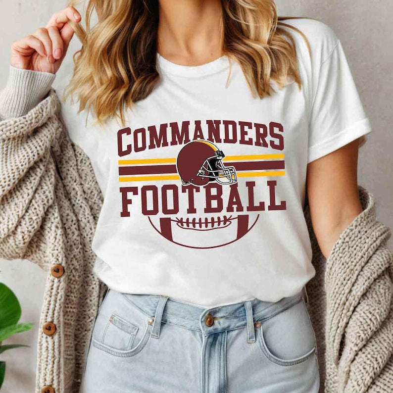 Commanders Football Svg, Football Svg, Sports Svg, Football Shirt ...