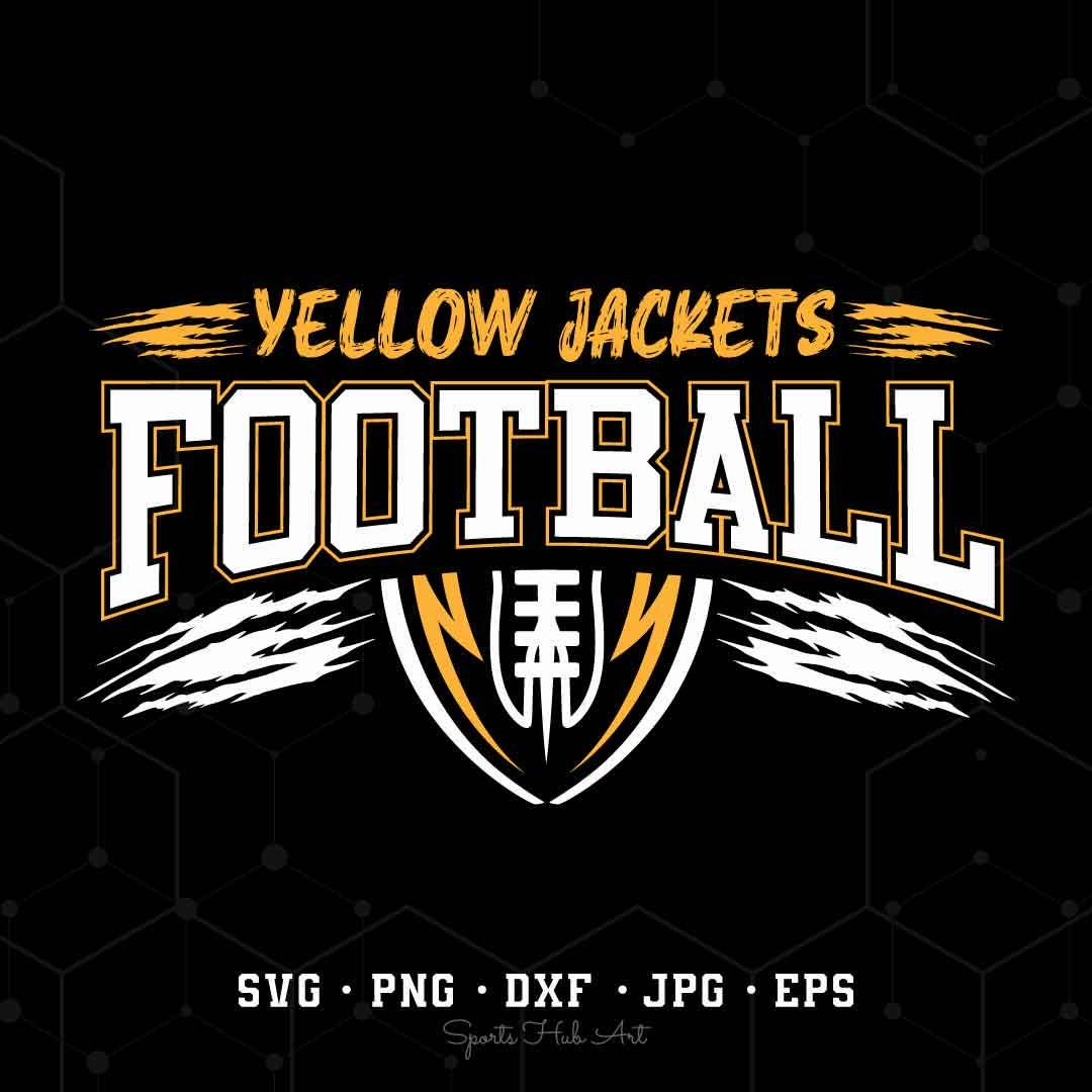 Yellow Jackets Mascot SVG PNG, Yellow Jackets Football SVG, Varsity ...