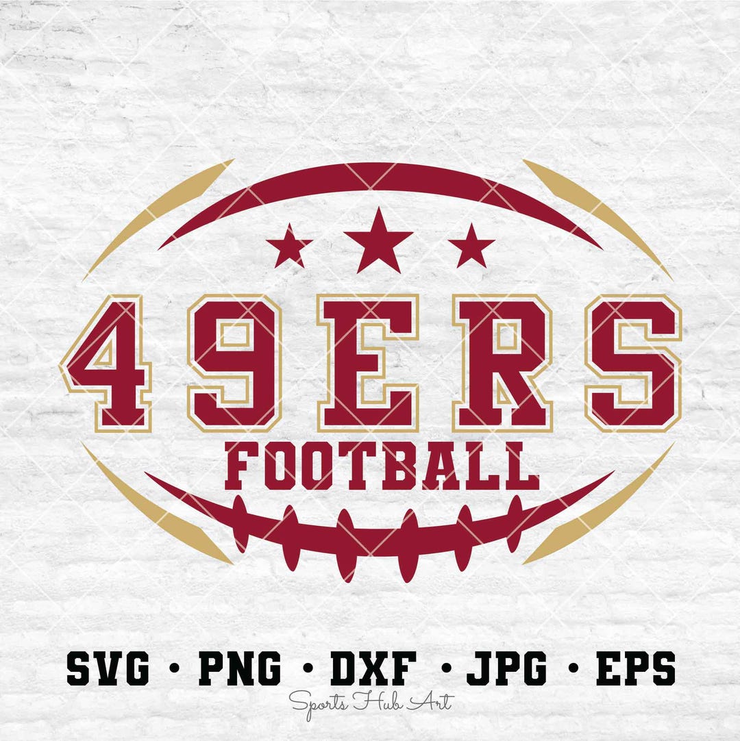 49ers Football Svg, Football Svg, Sports Svg, Football Shirt ...