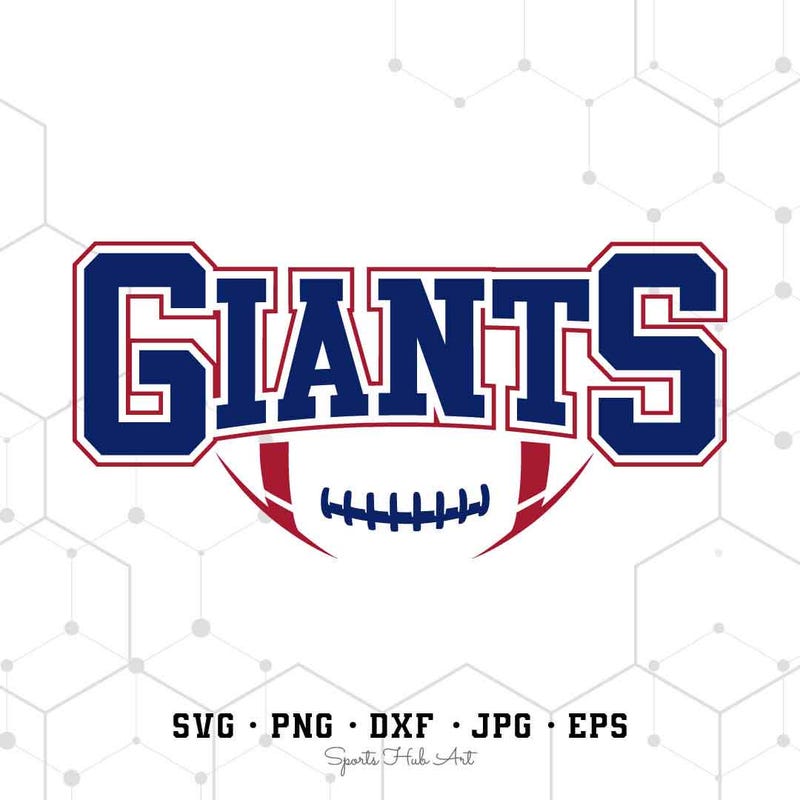 Giants Football Logo Svg - Etsy