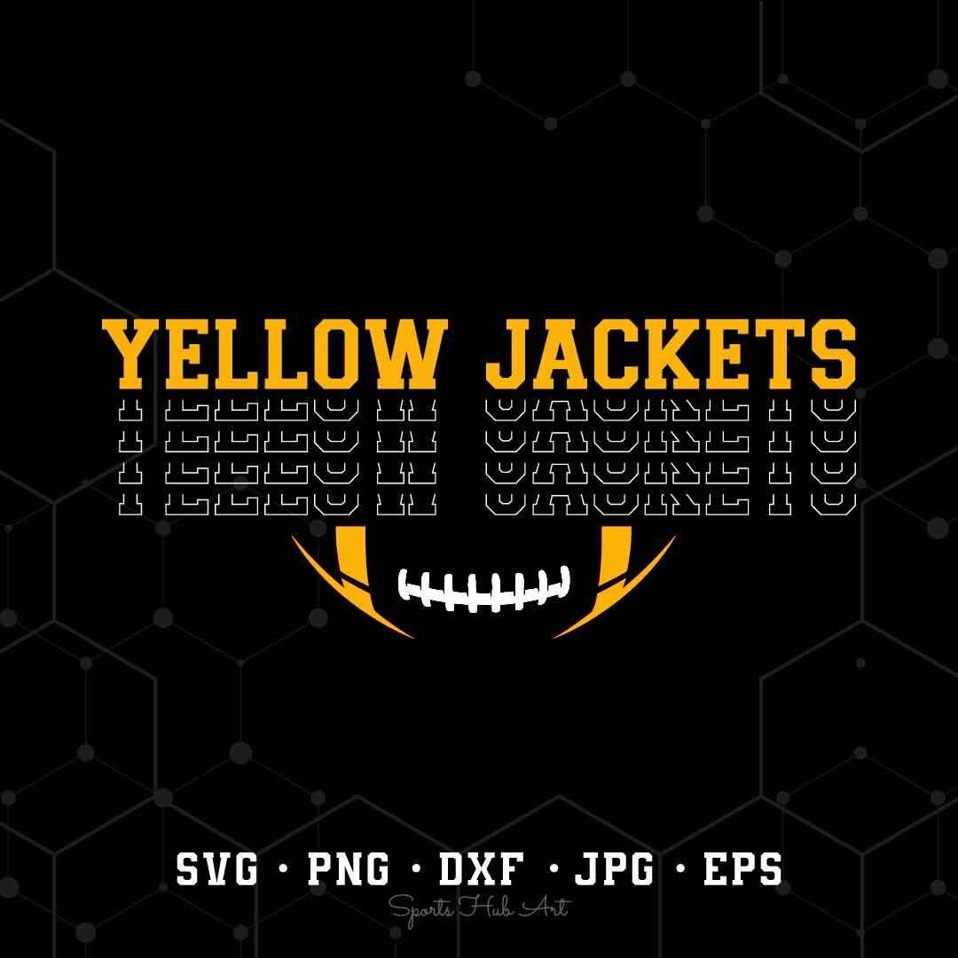 Yellow Jackets Mascot SVG PNG, Yellow Jackets Football SVG, Varsity ...