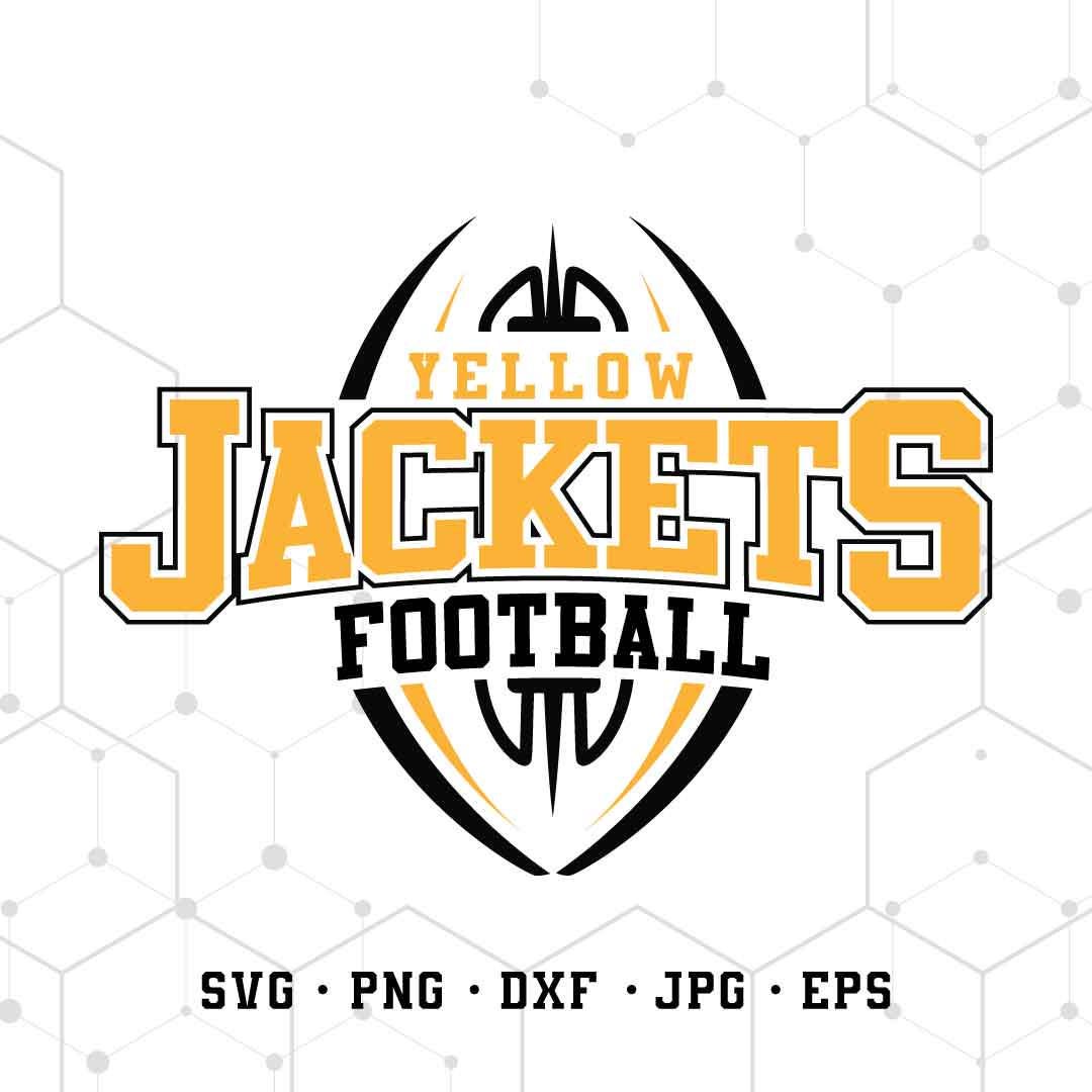 Yellow Jackets Mascot SVG PNG, Yellow Jackets Football SVG, Varsity ...