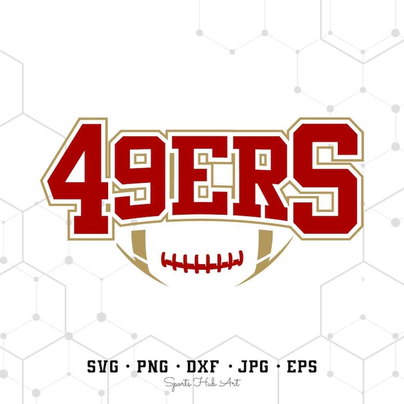 Football Logo Sf Svg - Etsy