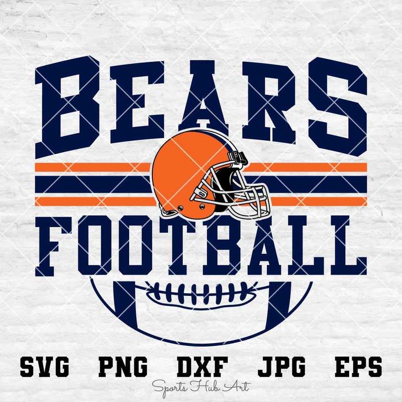 Bears Football Svg - Etsy