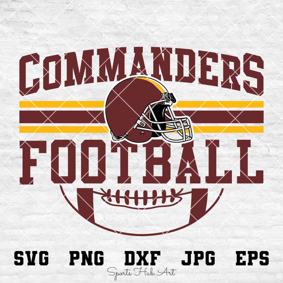 Commanders Football Svg, Football Svg, Sports Svg, Football Shirt ...