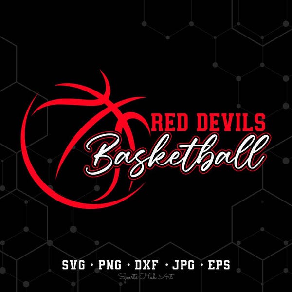 Red Devils Team Mascot - Etsy