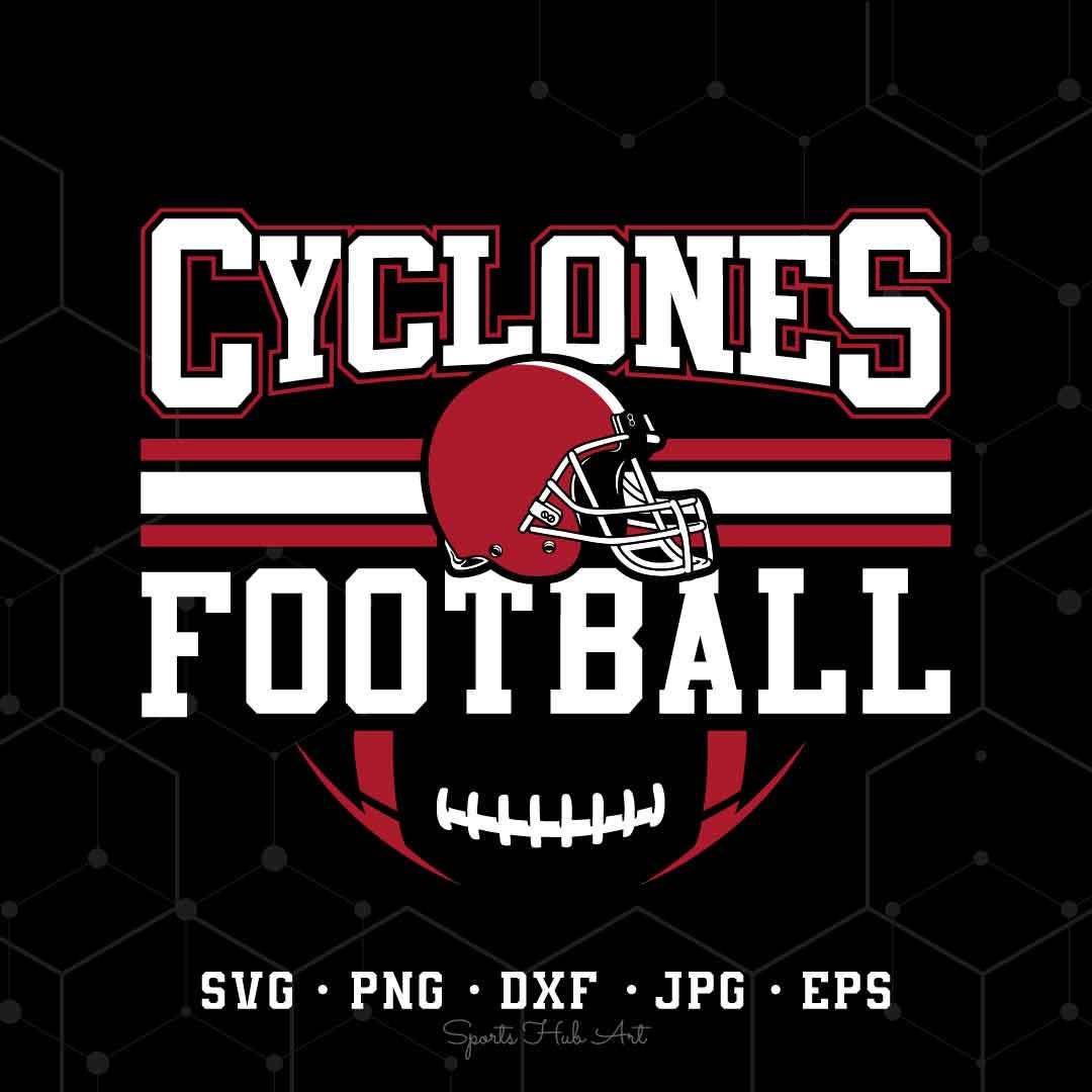 Cyclones Mascot SVG PNG, Cyclones Football SVG, Varsity Cyclones Shirt ...