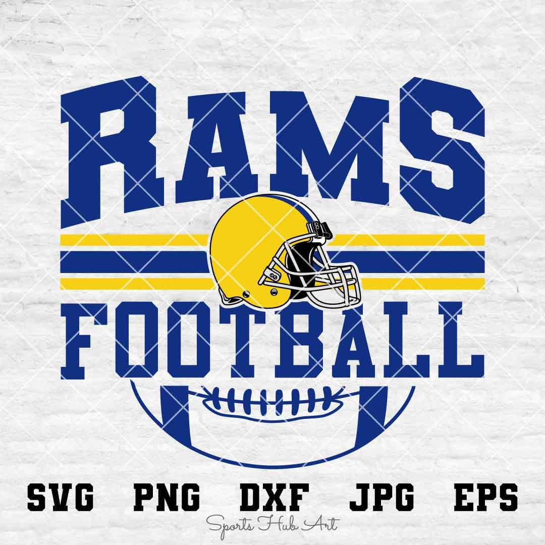 Rams Football Svg, Football Svg, Sports Svg, Football Shirt ...