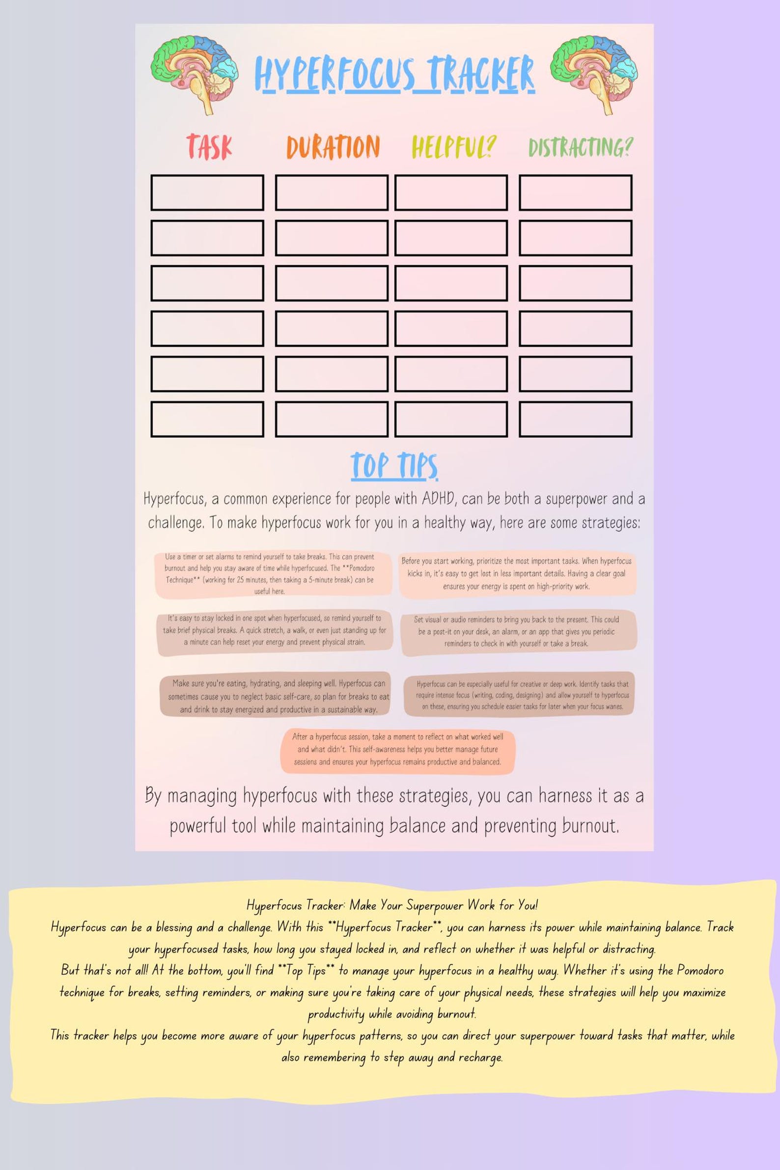 ADHD Planner for Neurodivergent Minds | Digital Focus & Organization ...