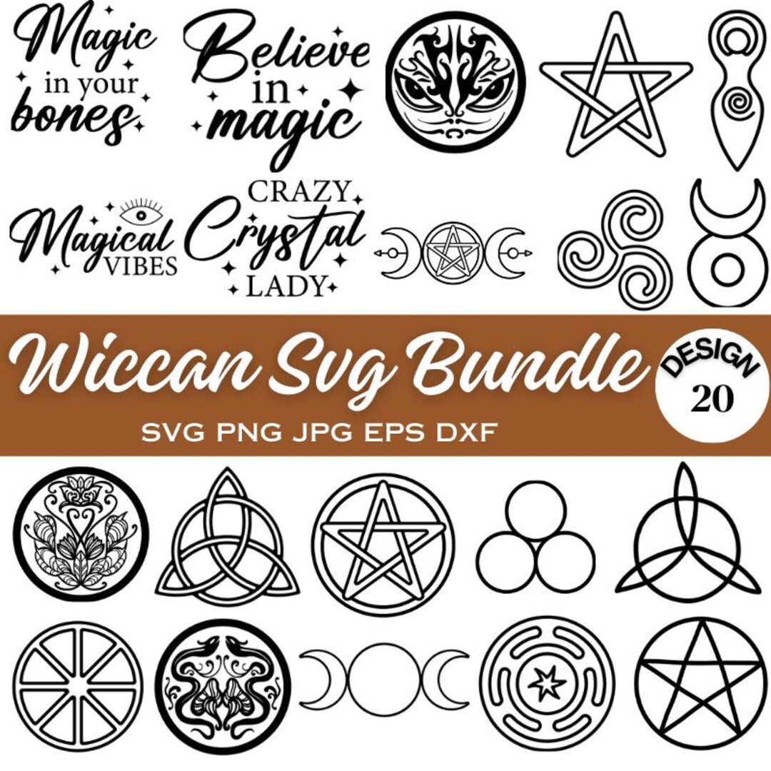 Wiccan Svg, Triple Moon Svg, Pagan Svg, Evil Eye Svg, Witchy Svg, Moon ...