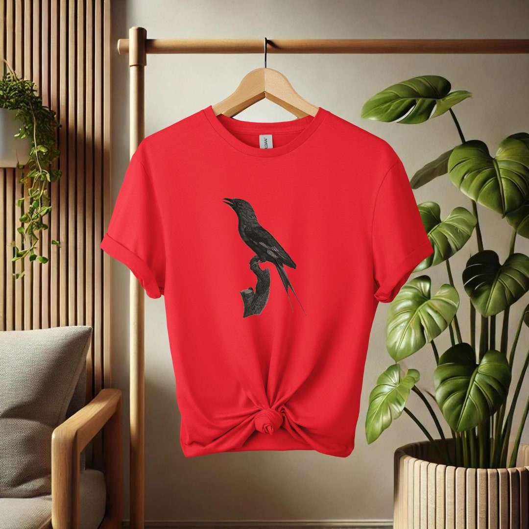 Vintage Black Crow Shirts Crow Black Shirts Wild Bird Retro Shirt Crow ...