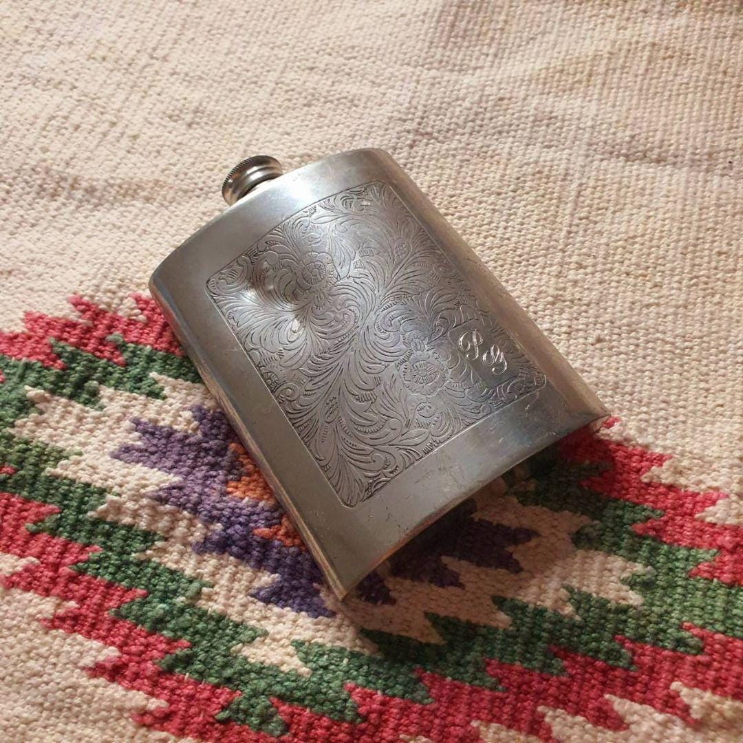 Rare Vintage 70s Whiskey Flask Made in England Skye 18 OMAR Whiskey Nba ...