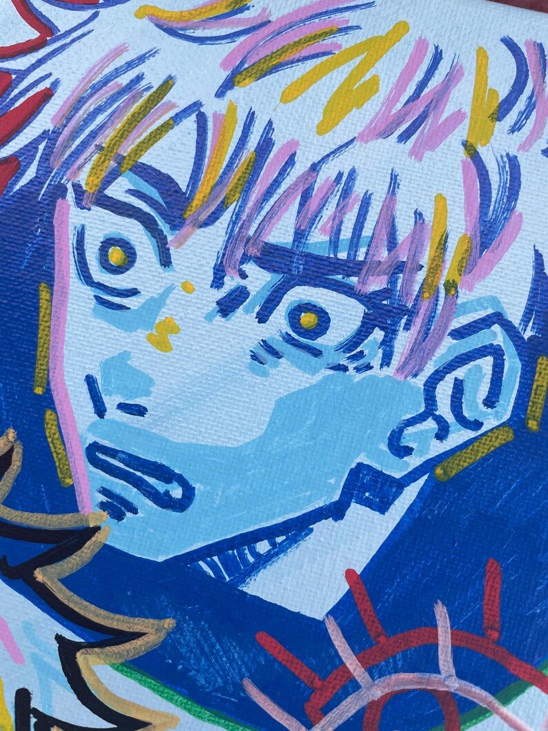 Gojo Satoru Acrylic Painting - Etsy
