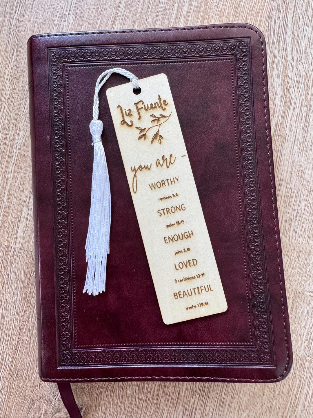 Custom Christian Bookmark / Personalized Bookmark / Bookmark With Bible ...