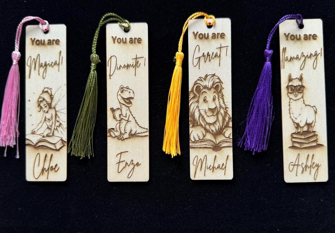 Personalised Wooden Bookmark Gift Idea - Any Name - Student Incentive ...