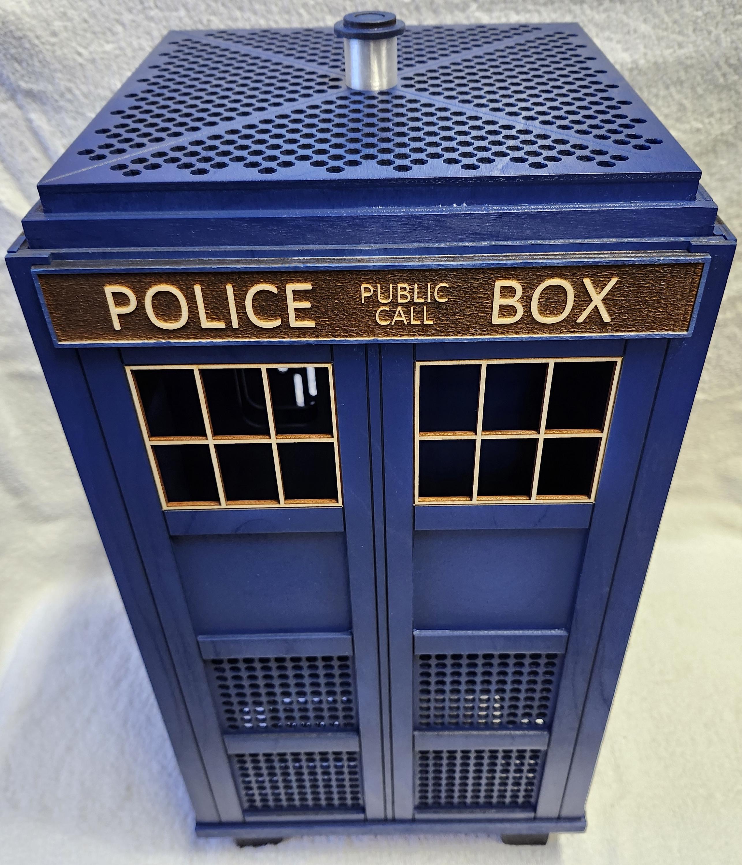 TARDIS ITX Computer Case. Doctor Who, Police Box. AIO Compatible ...