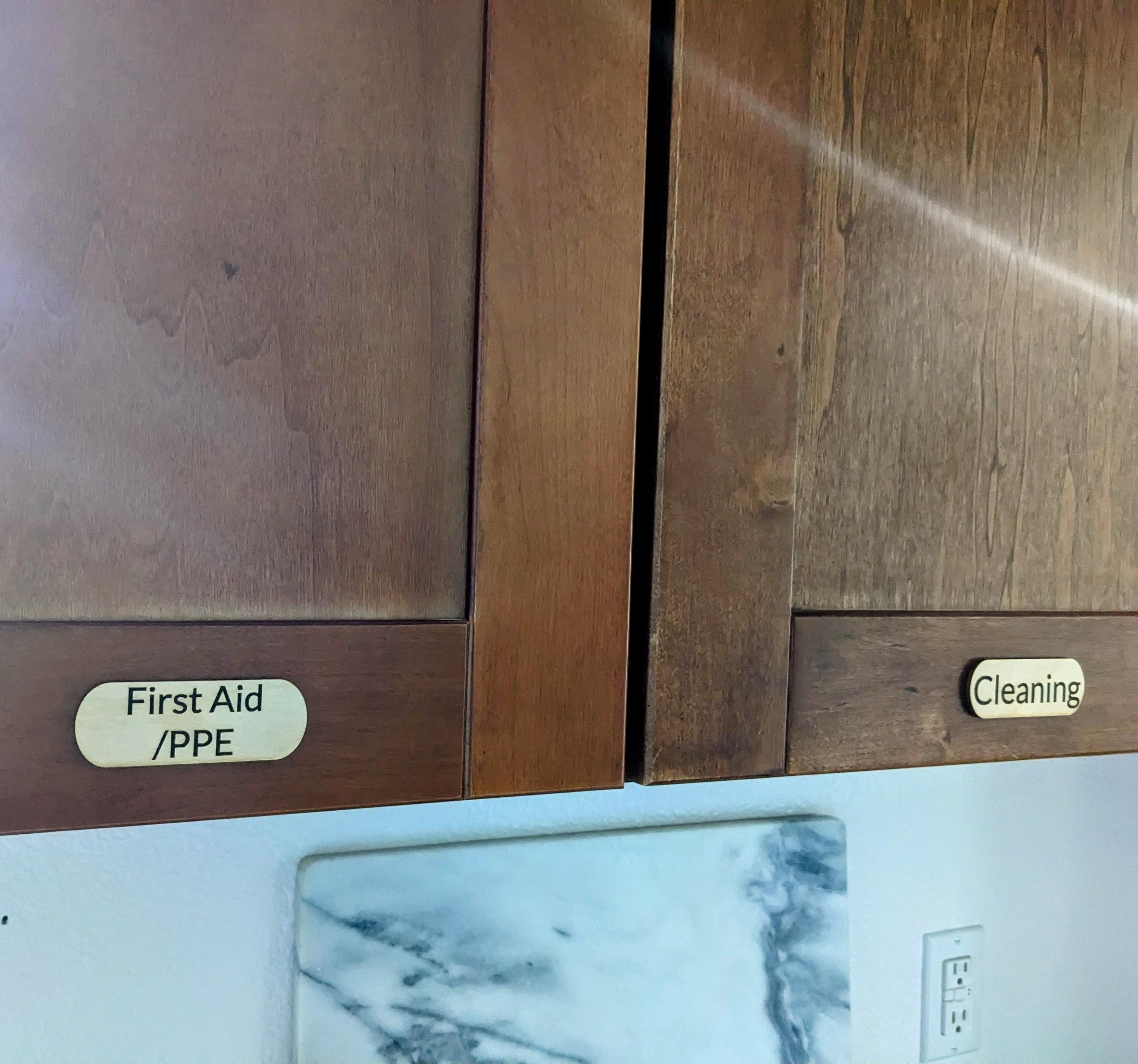 Custom Cabinet, Drawer, Storage Labels - Etsy