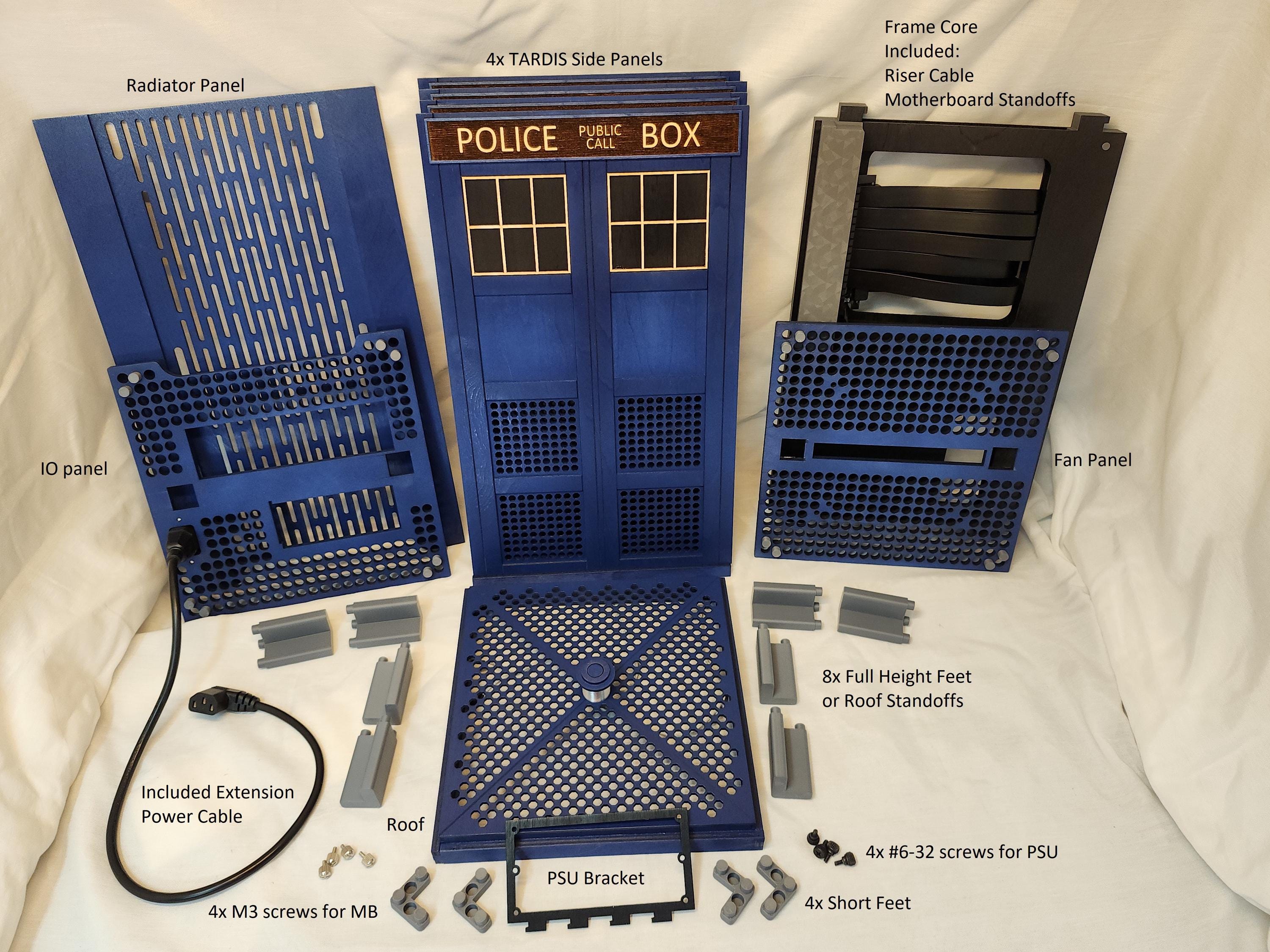 TARDIS ITX Computer Case. Doctor Who, Police Box. AIO Compatible ...